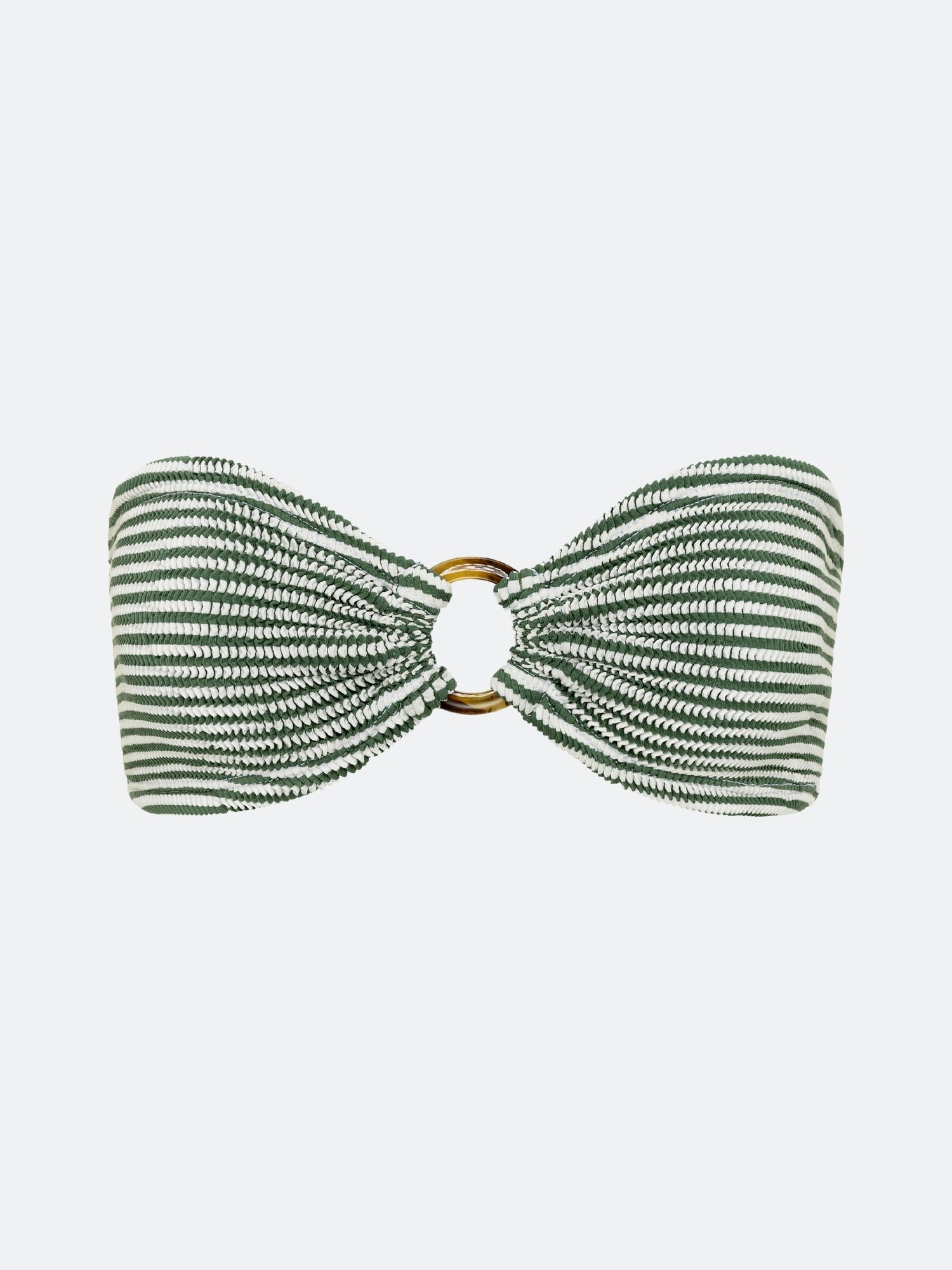 BALBOA O-RING BIKINI TOP - GREEN STRIPED – ELYSIIAN