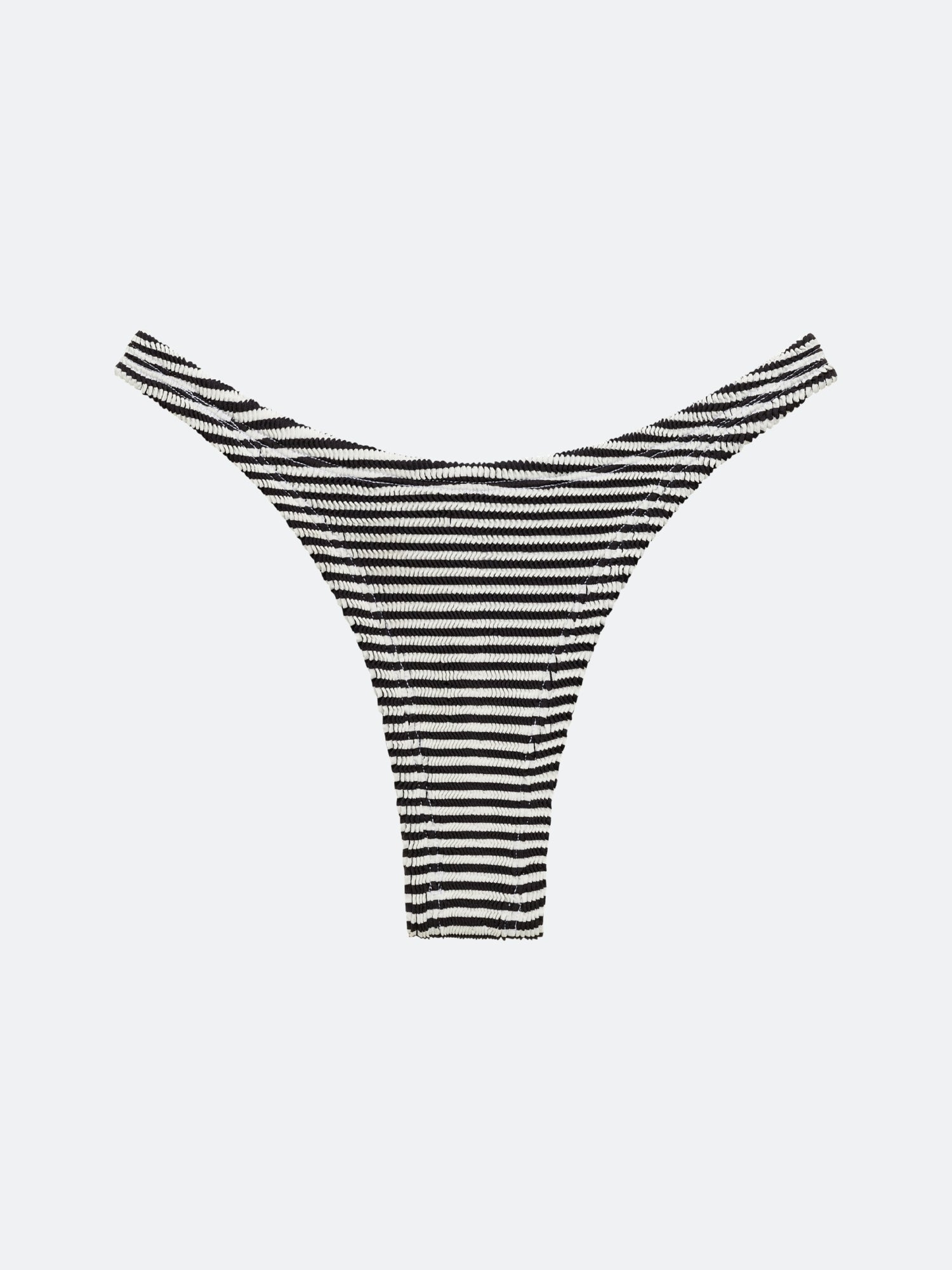 BALBOA CHEEKY BIKINI BOTTOM - BLACK STRIPED – ELYSIIAN